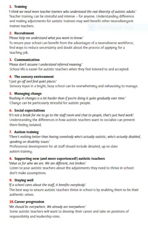 Amazing resources – Autistic School Staff Project